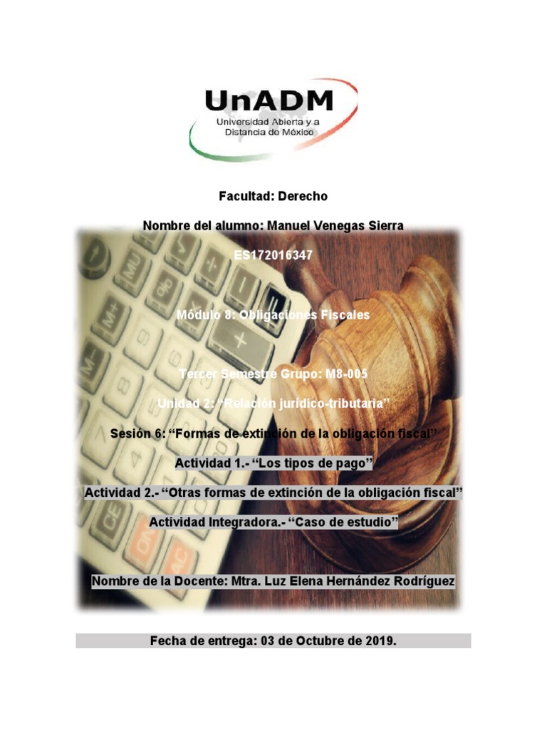 M8 U2 S6 Mavs | PDF | Impuestos