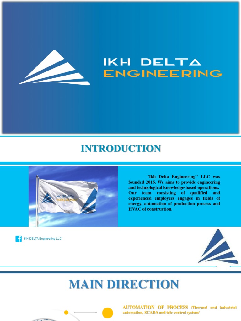 Ikh Delta Engineering LLC Introduction 21.10 | PDF | Automation ...