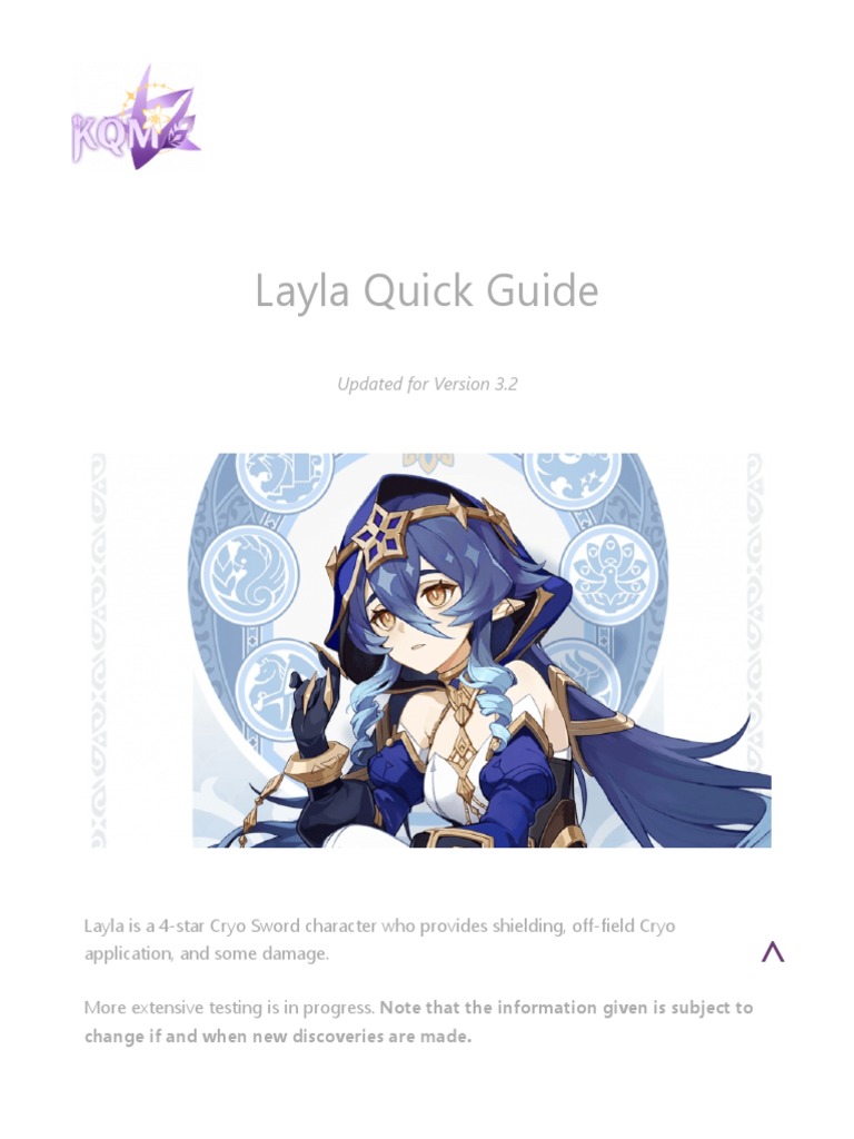 Layla Quick Guide - KQM | PDF