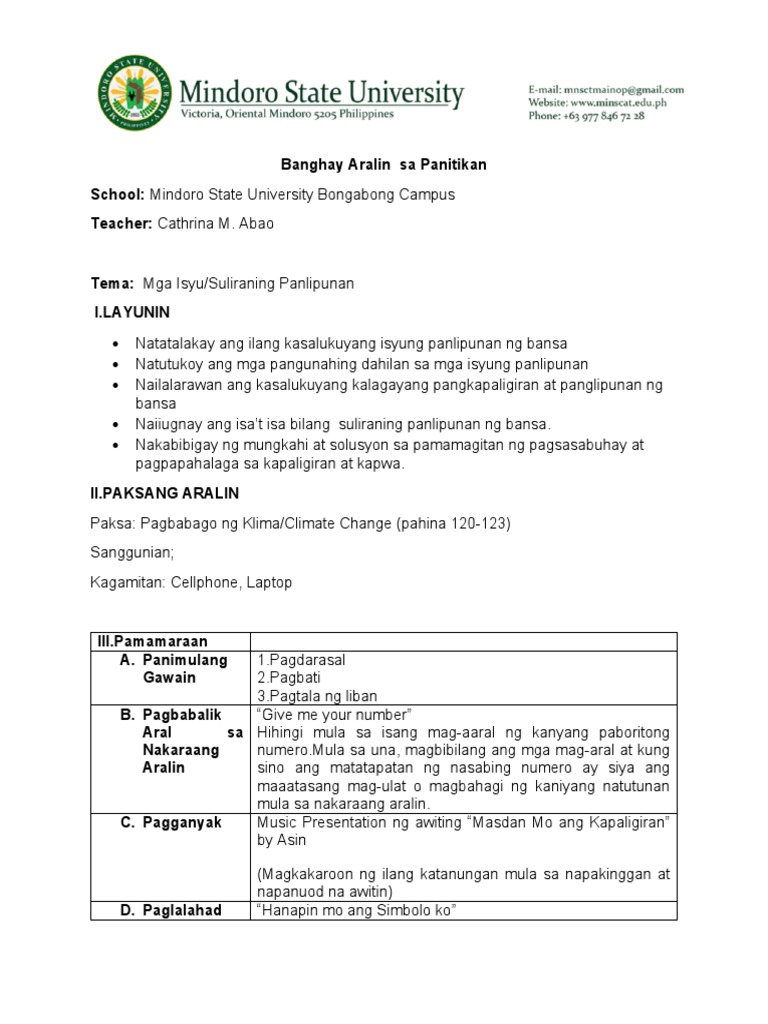 Banghay Aralin Sa Panitikan | PDF