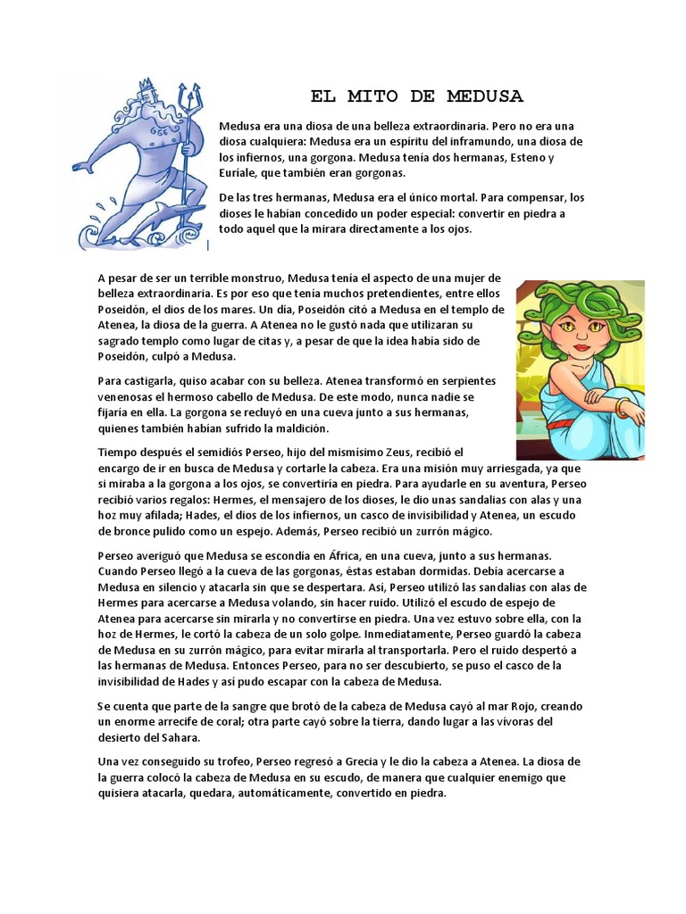El Mito de Medusa | PDF | Medusa | Mitología