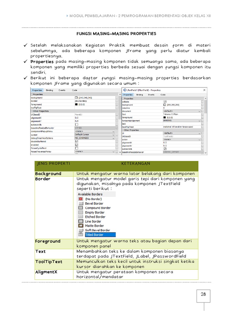 Modul Pembelajaran Pbo Kelas Xii - 2.3 | PDF