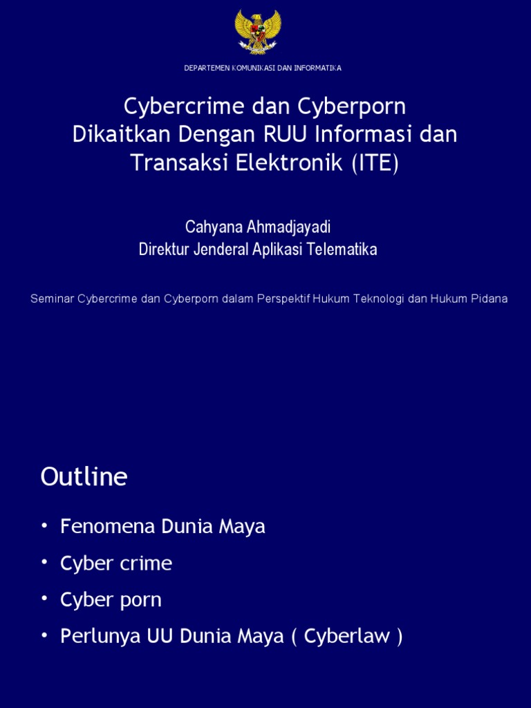 Cybercrime dan Cyberporn di ITE | PDF
