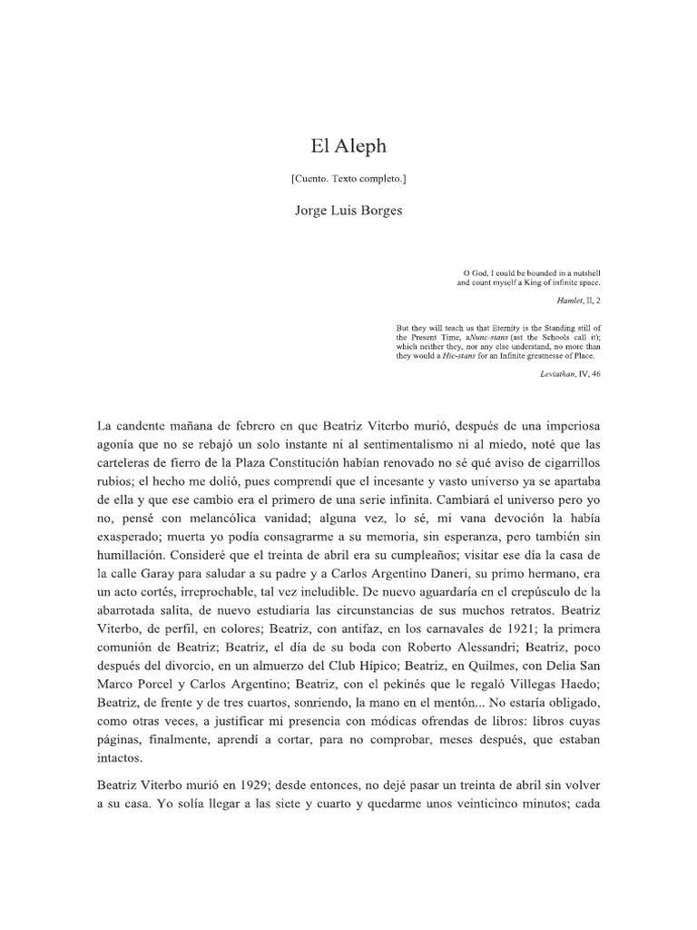 El Aleph | PDF