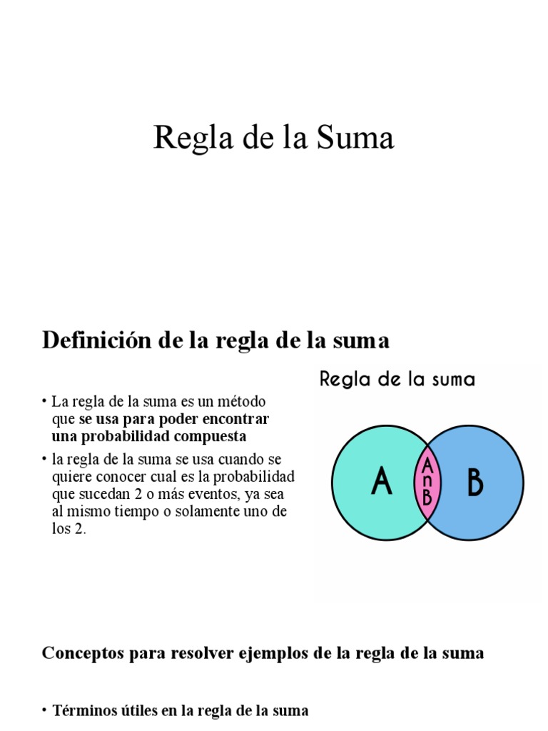 Regla de La Suma | PDF