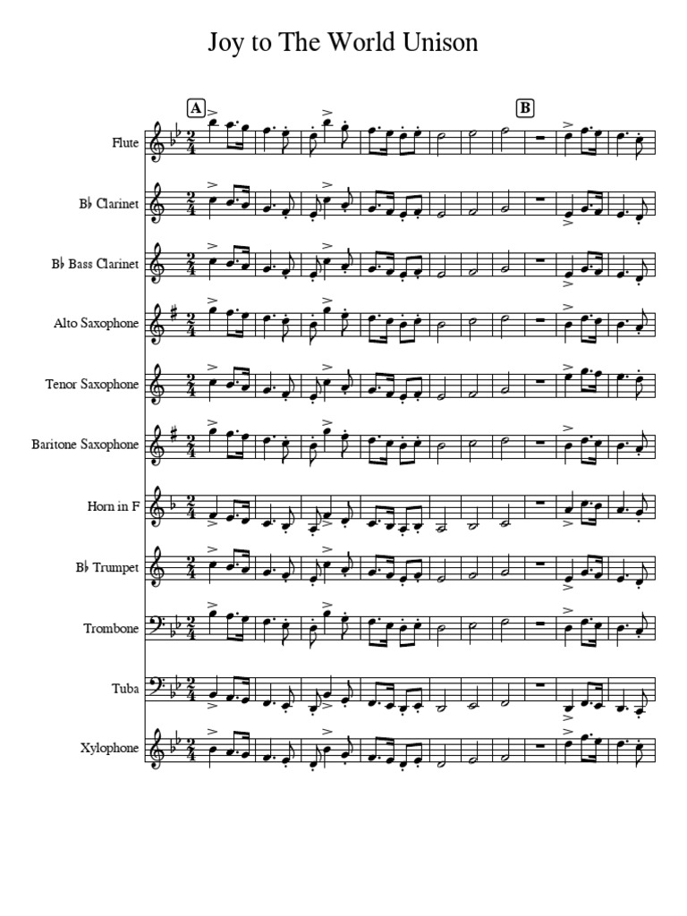 Tuba-Score and Parts | PDF | Saxophone | Elementary Organology