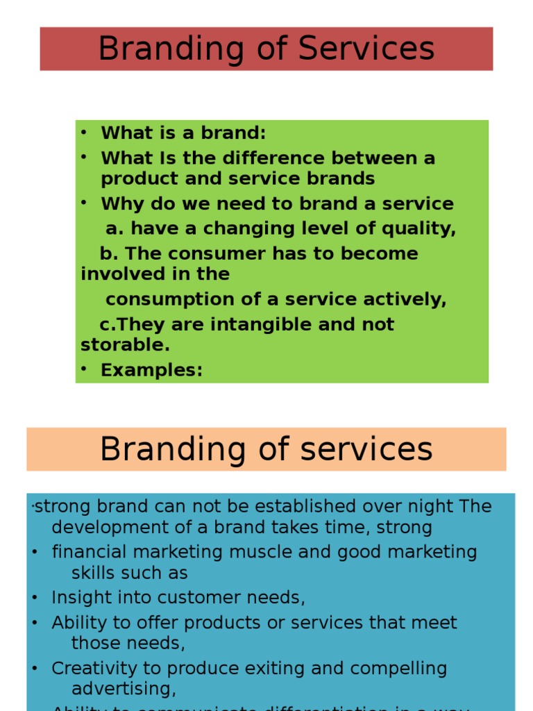 Service Branding Essentials and Examples | PDF | Brand | Sales