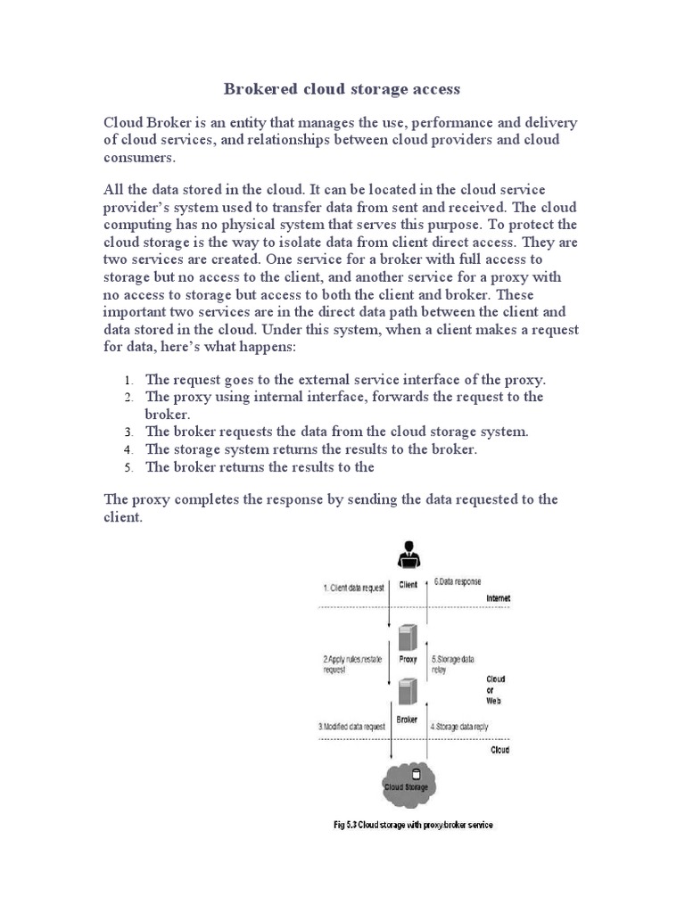 Brokered Cloud Storage Access | PDF