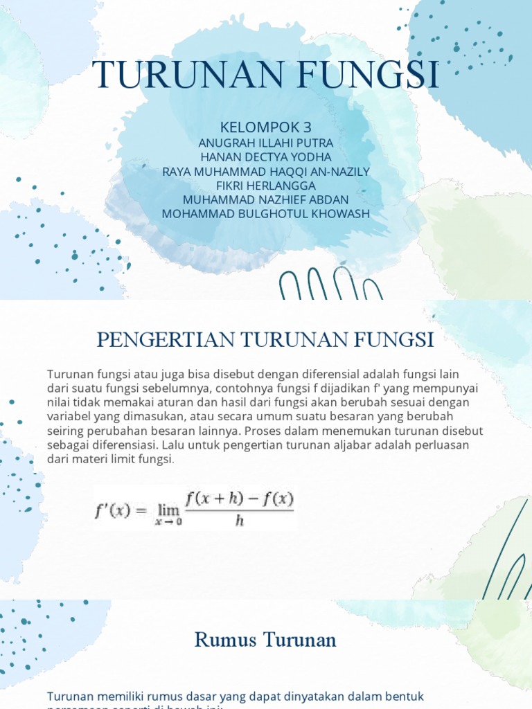 Turunan | PDF
