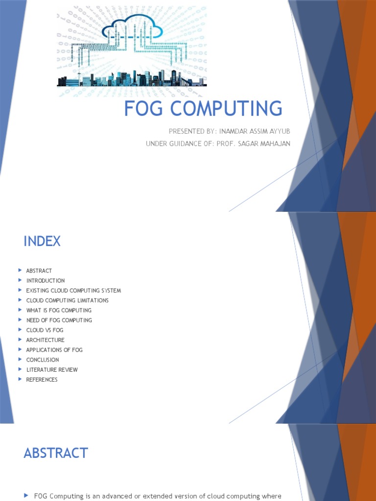 Fog Computing | PDF | Cloud Computing | Internet Of Things