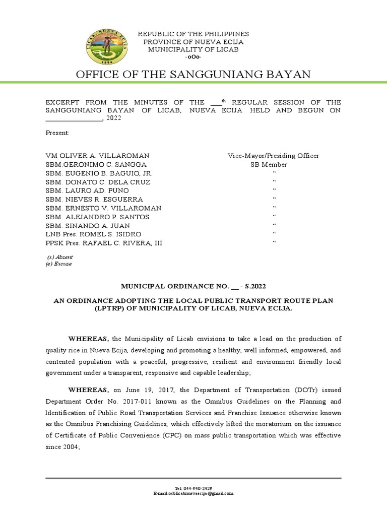 LPTRP Adoption | Download Free PDF | Government