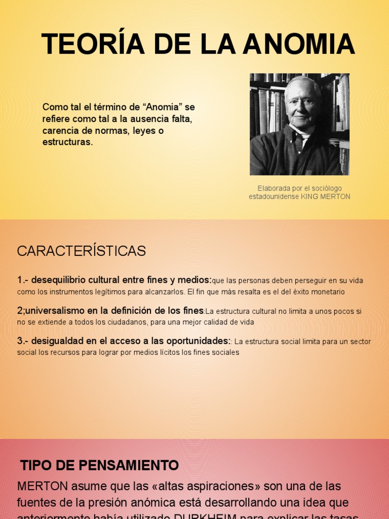 Teoría de La Anomia | PDF
