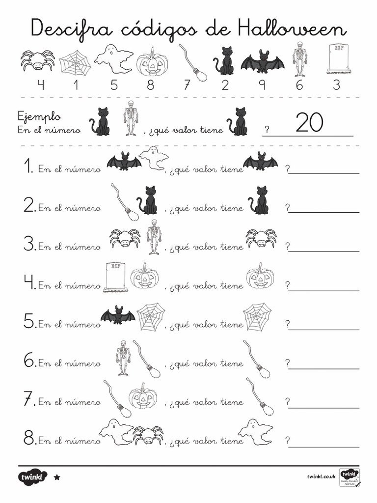 Halloween Ficha de Actividad | PDF