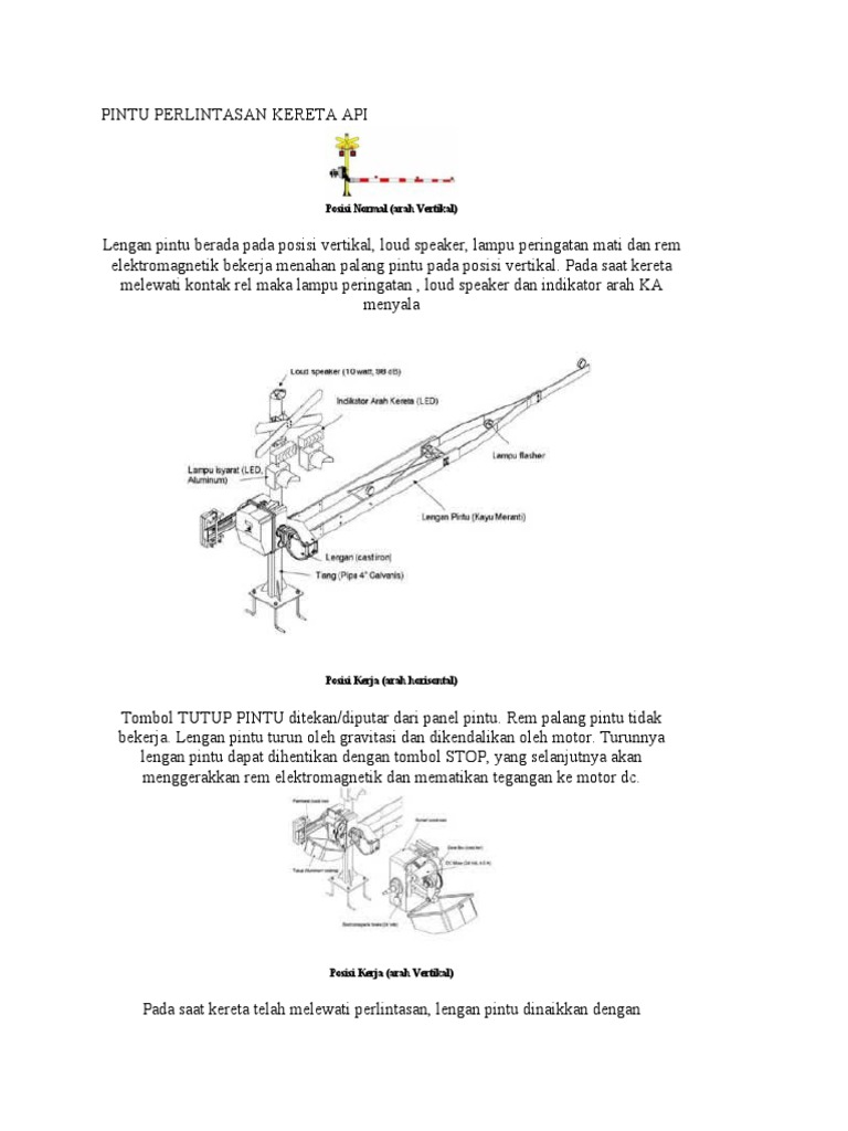 Gambar Pintu Perlintasan Kereta Api | PDF