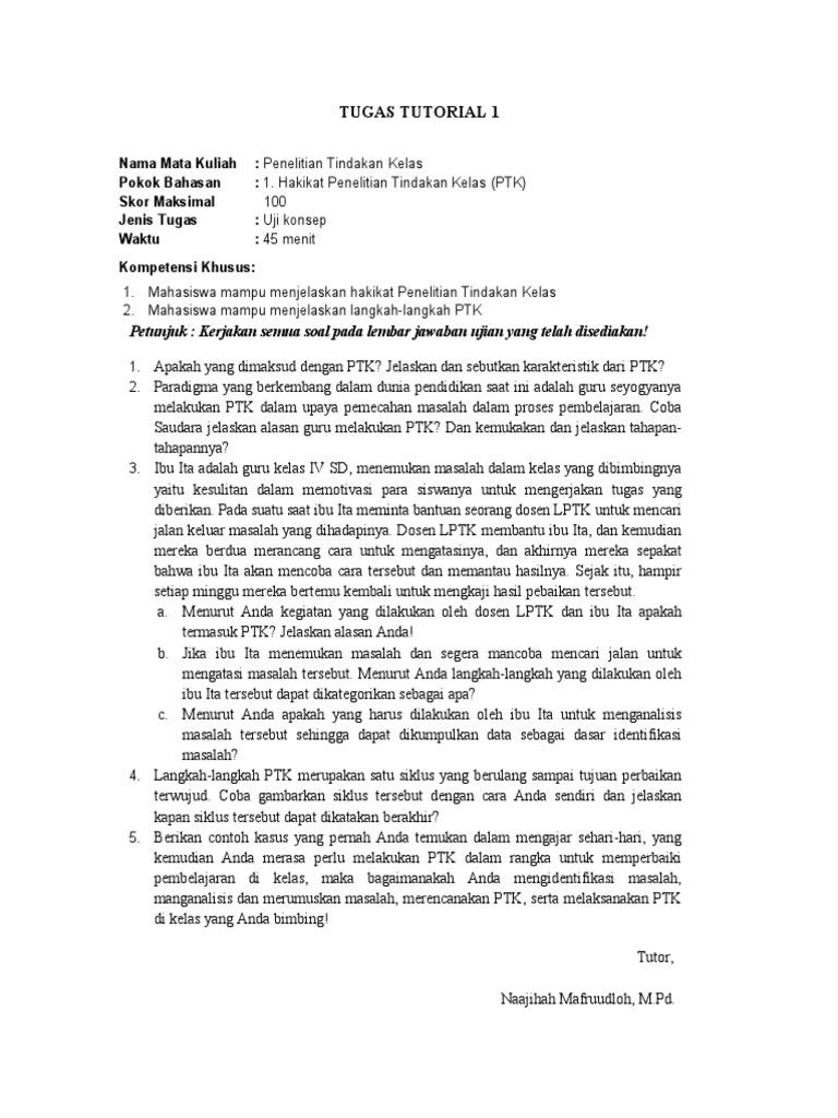 Tugas Tutorial 1 | PDF