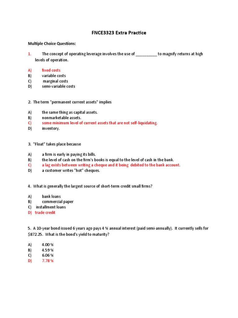 Midterm Review Winter 2019 | PDF