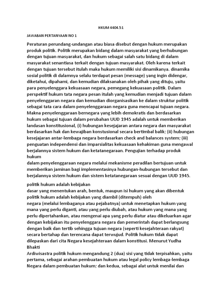 Tugas 2 Hkum 4404 | PDF