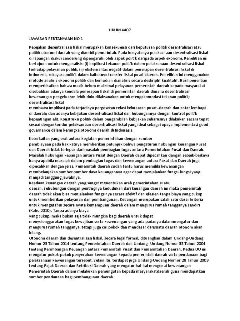Tugas 2 Hkum 4407 | PDF