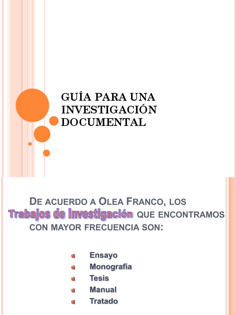 Guia para La Investigacion Documental | PDF | Bibliografía | Información