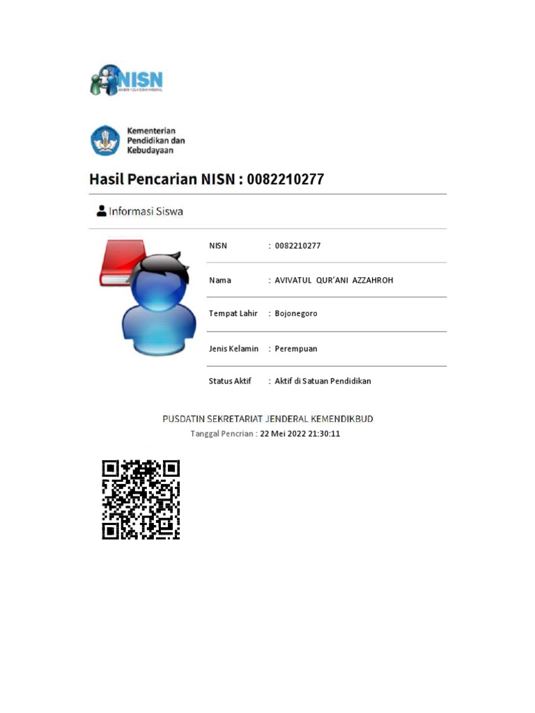 Nisn Web Kemdikbud | PDF