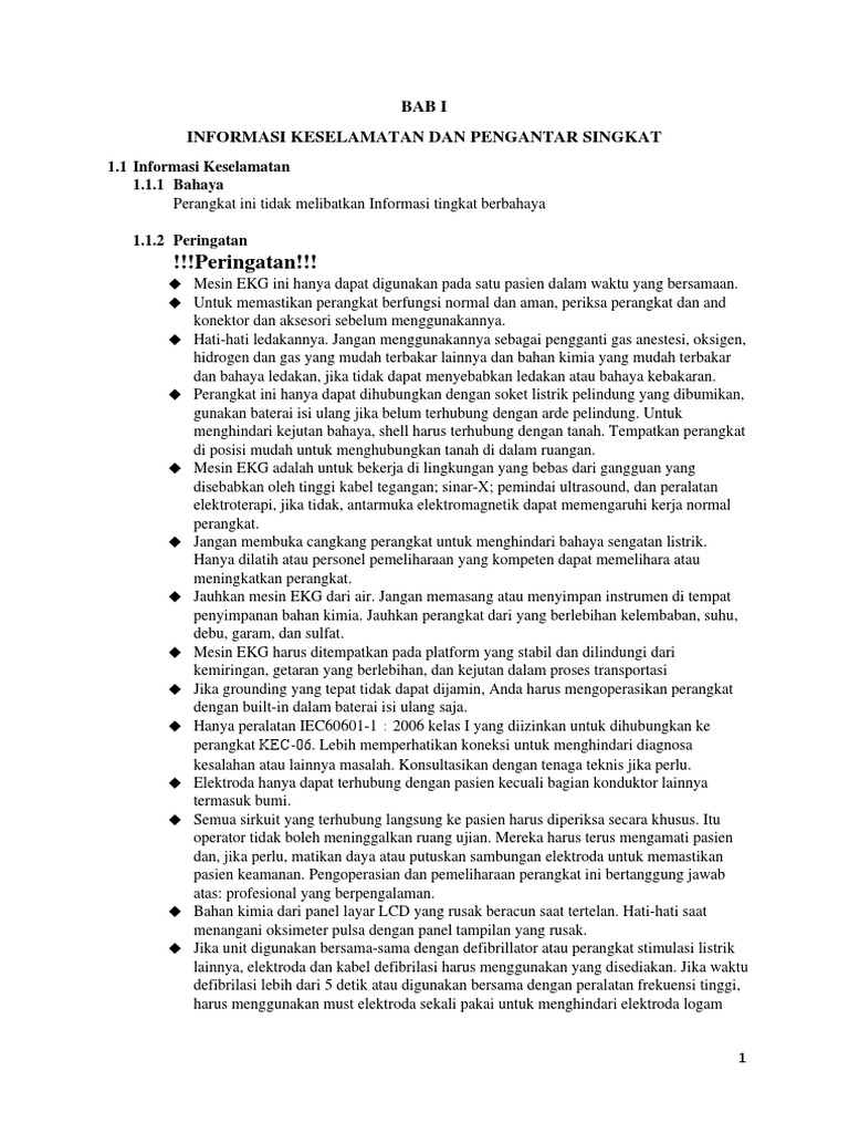 IFU KALTECH Electrocardiograph KEC-06 | PDF