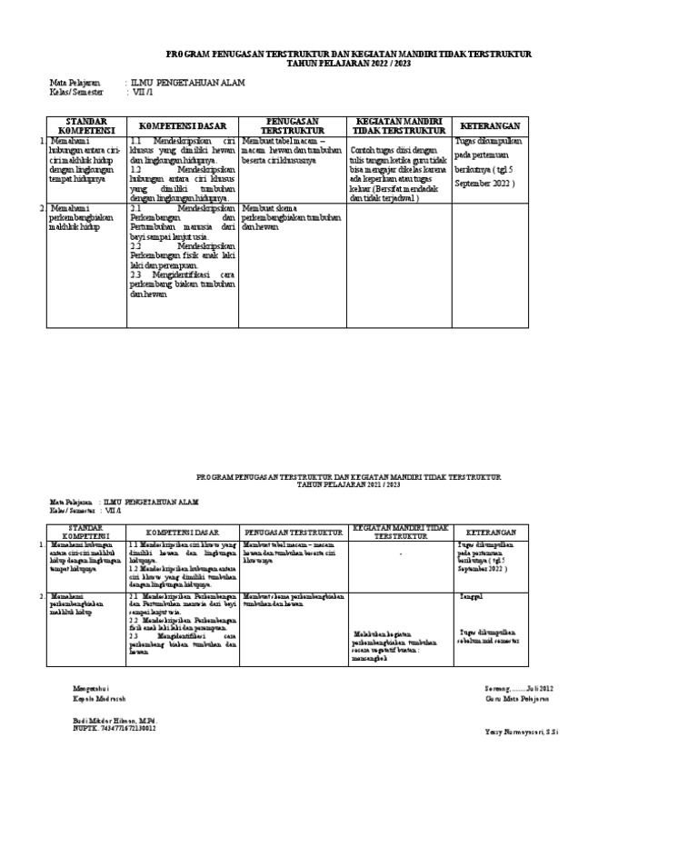 Contoh Penugasan Terstruktur | PDF