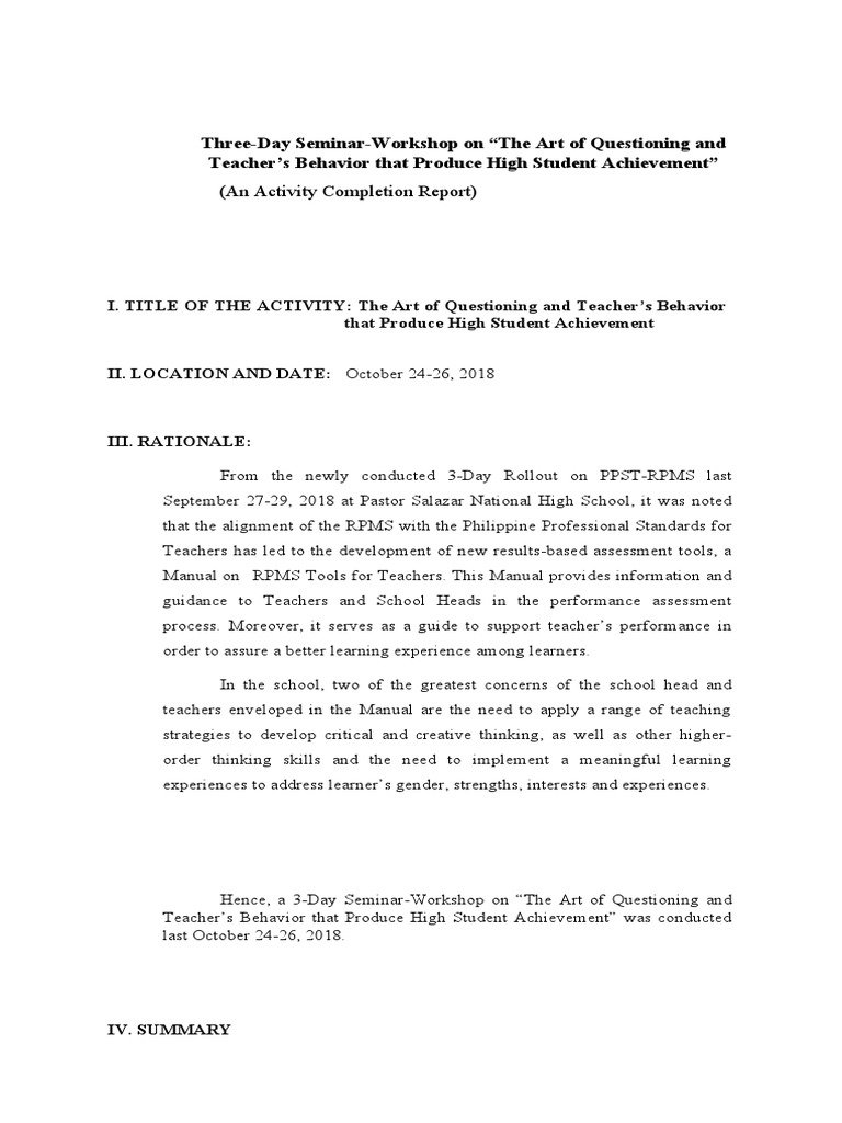 ACR On Arts of Questioning.2 | PDF
