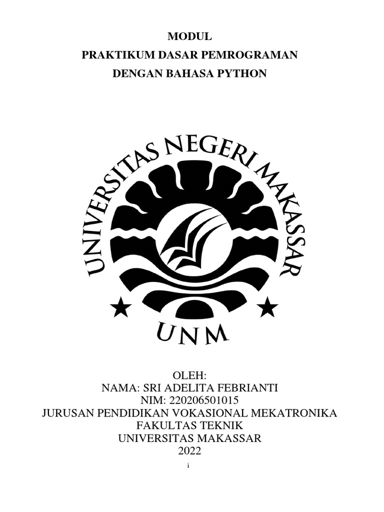 Modul Praktikum Python SRI ADELITA FEBRIANTI | PDF | Seni | Komputer