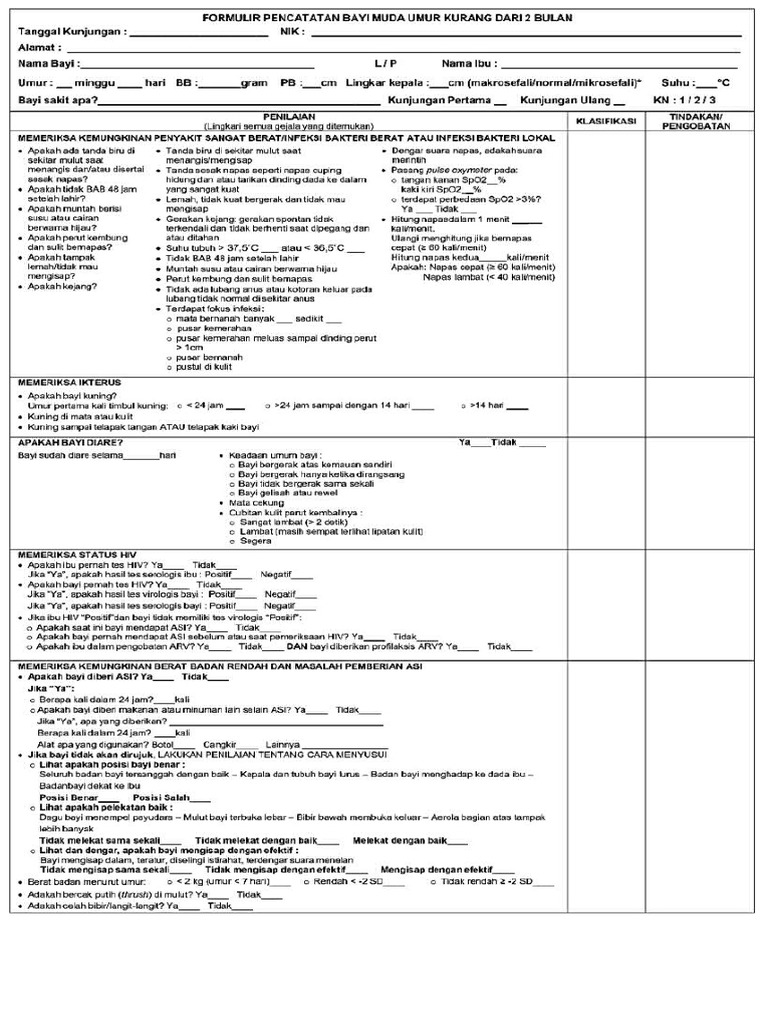 Form MTBS MTBM Revisi 2022 | PDF