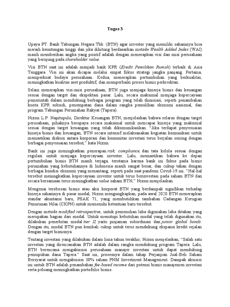 Manajemen Kinerja Tugas 3 Piko Yunanto | PDF