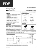 IR2117/IR2118 IGBT Driver Overview | PDF | Cmos | Mosfet