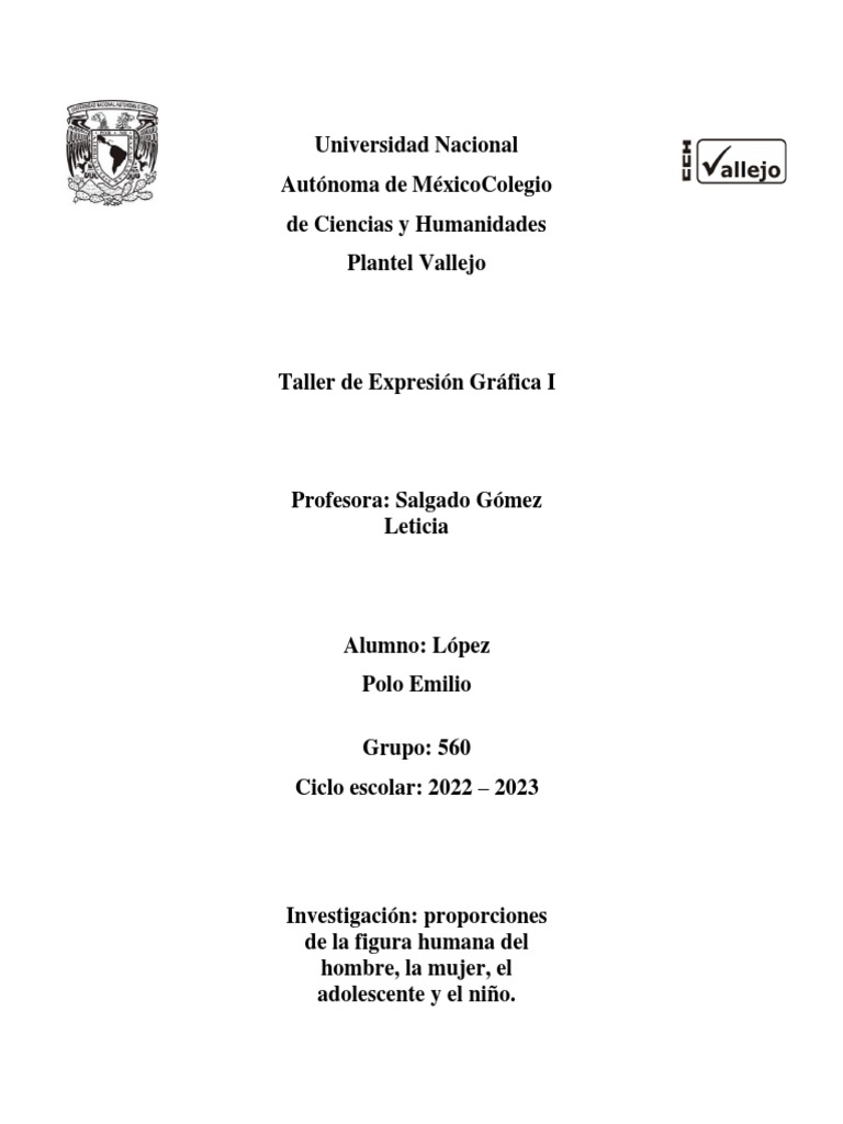 Proporciones De La Figura Humana Pdf