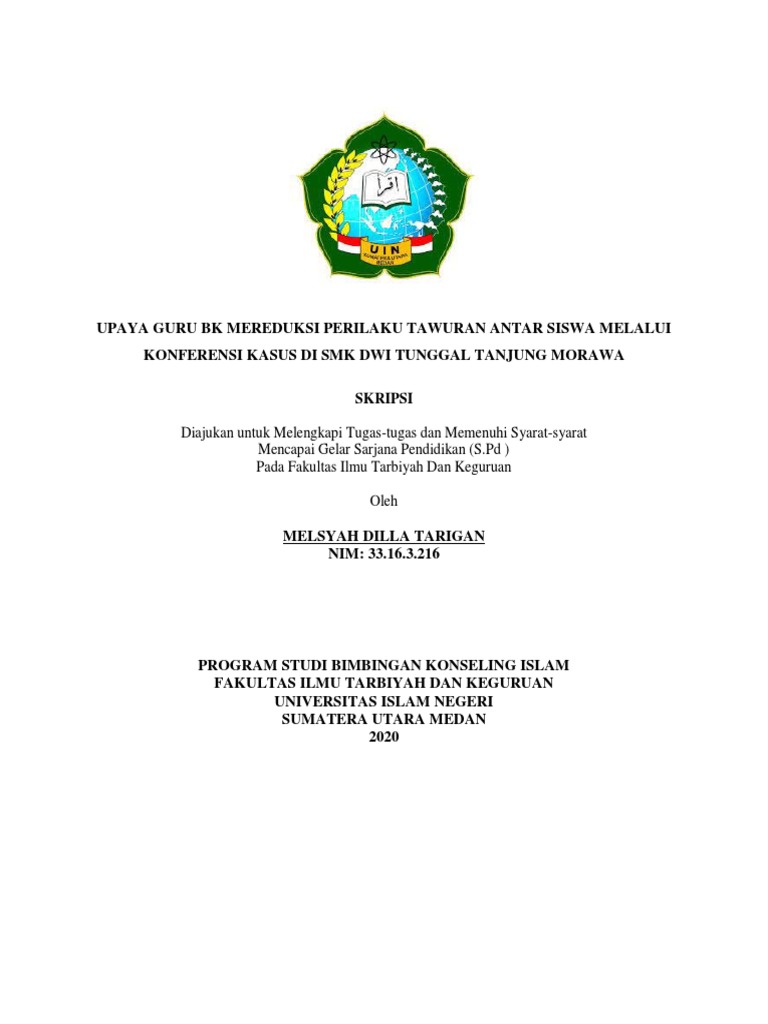 Upaya Reduksi Tawuran di SMK Dwi Tunggal | PDF