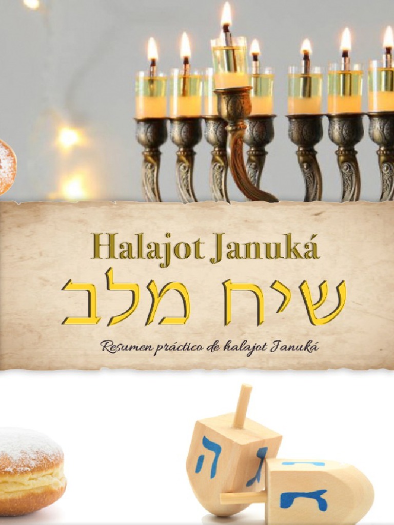 Libro Halajot Janucá Con Portada | PDF | Janucá | Shabat