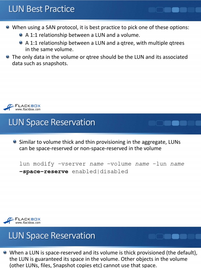 16-05 LUN Space Reservation and Fractional Reserve | Download Free PDF | Software Engineering ...