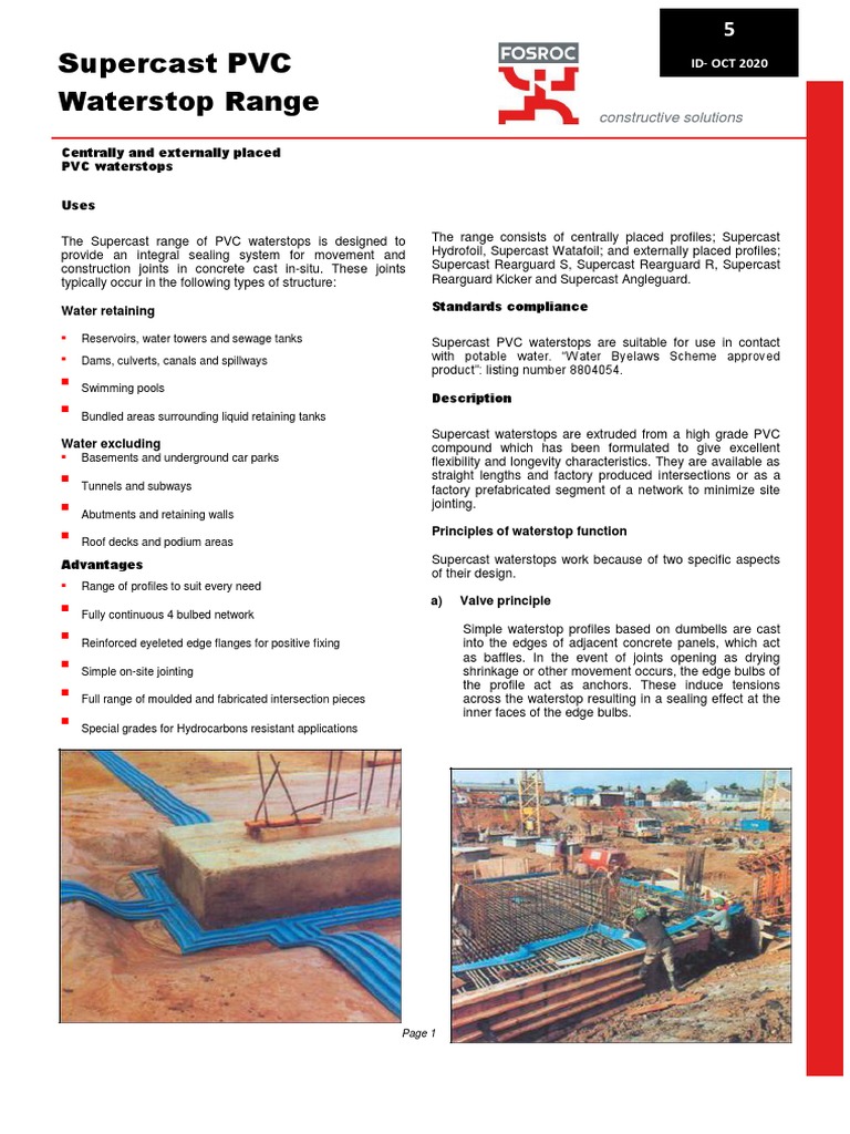 Supercast PVC | PDF | Concrete | Welding