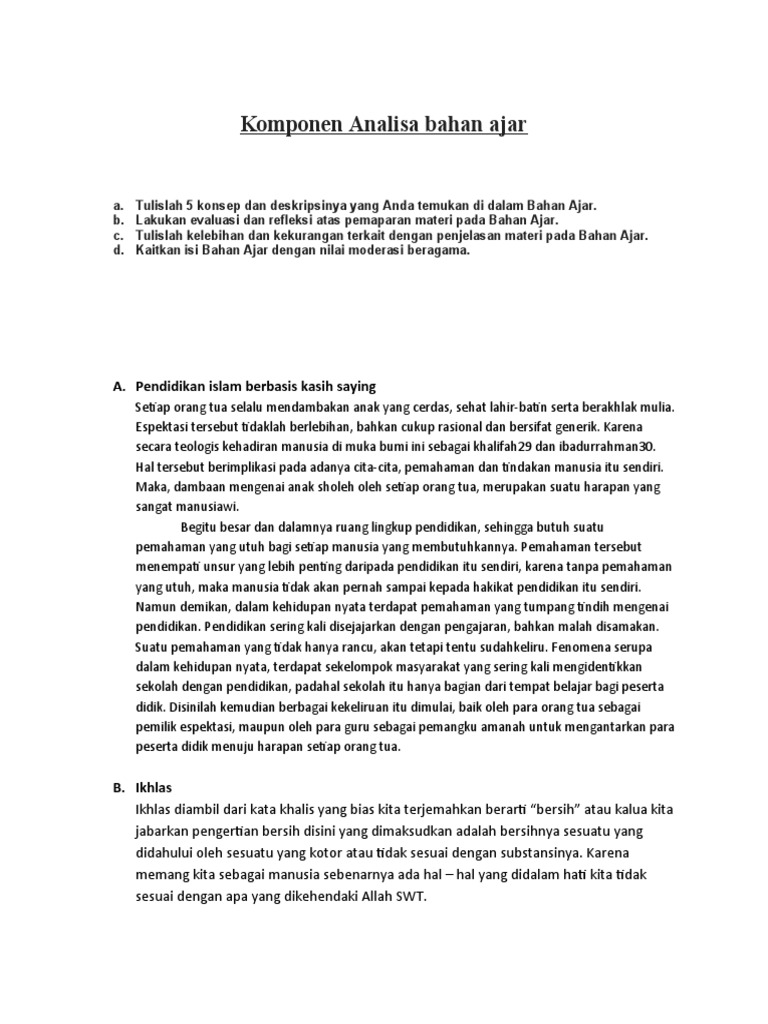 Analisa Bahan Ajar Modul 2 KB 4 | PDF | Filsafat | Sains & Matematika