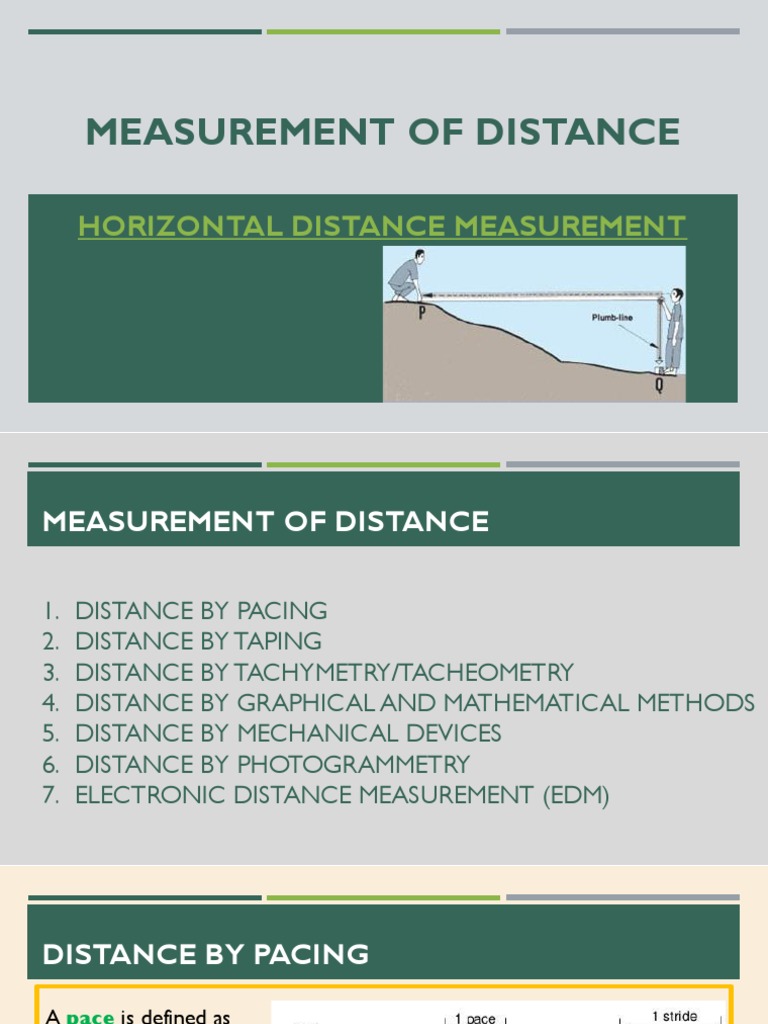Pacing Method in Distance Measurement | PDF | Surveying | Measurement