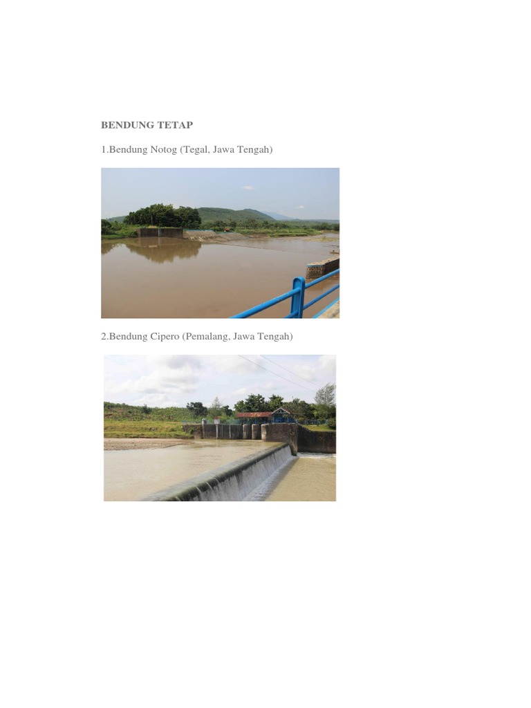 Bendung Tetap | PDF