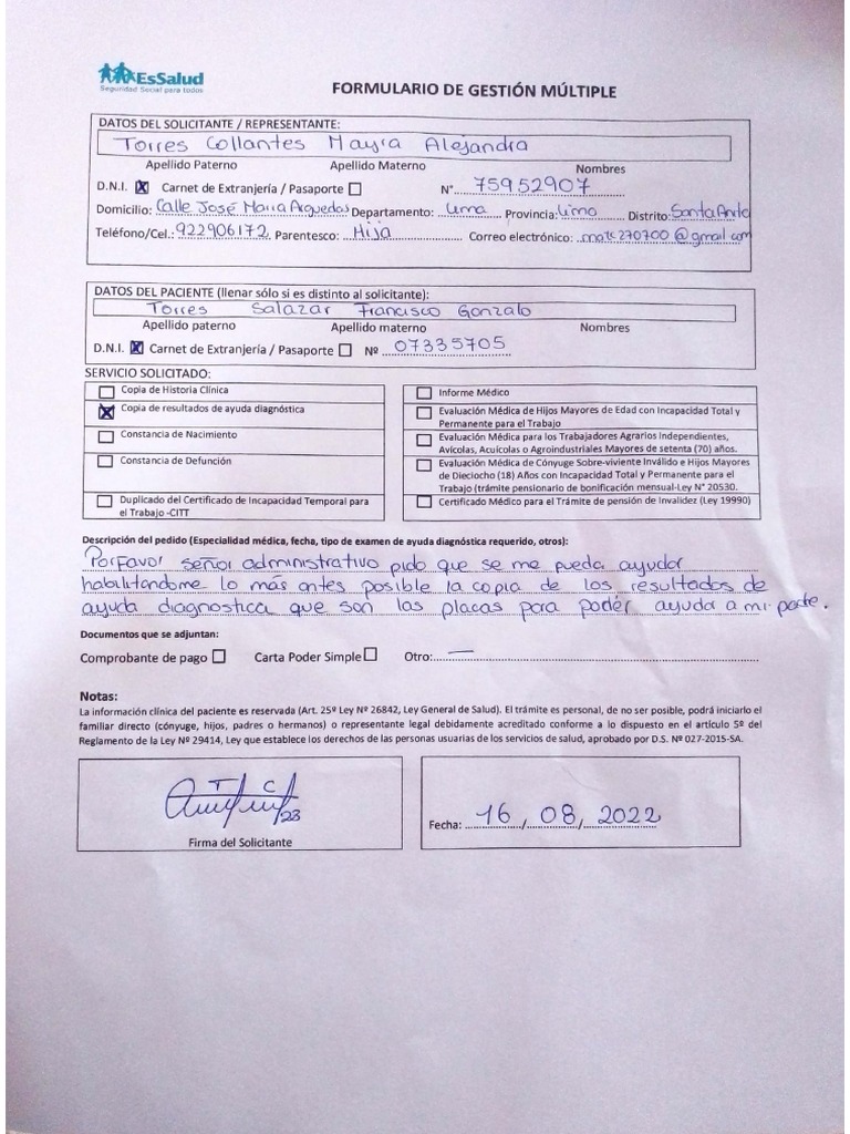 Formulario de Gestión Multiple | PDF