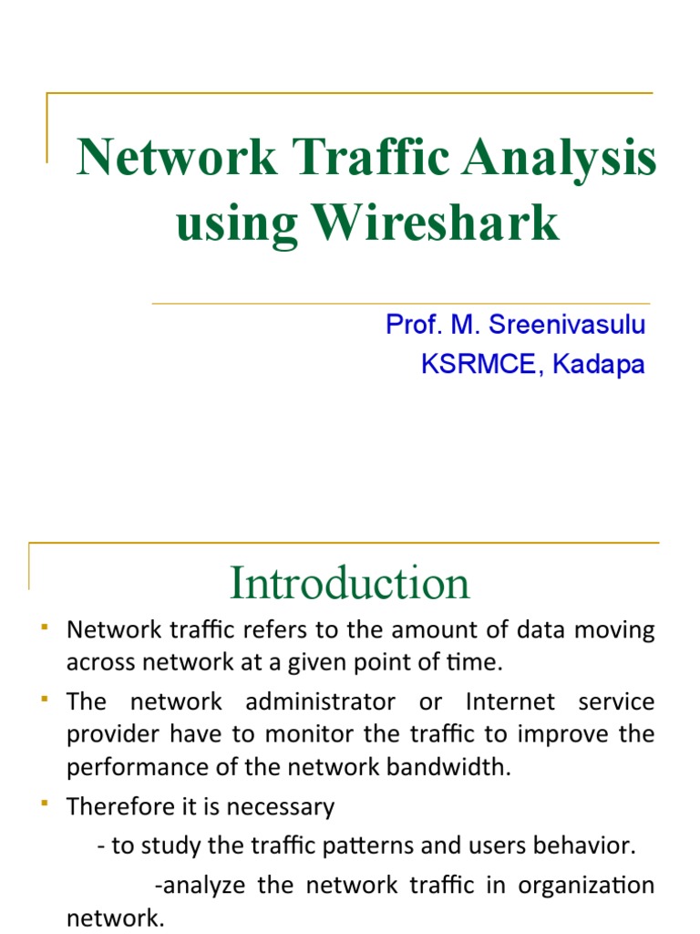 Network Traffic Analysis | PDF