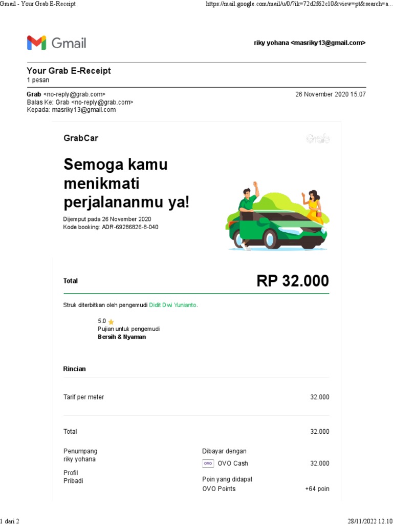 Your Grab E-Receipt | PDF