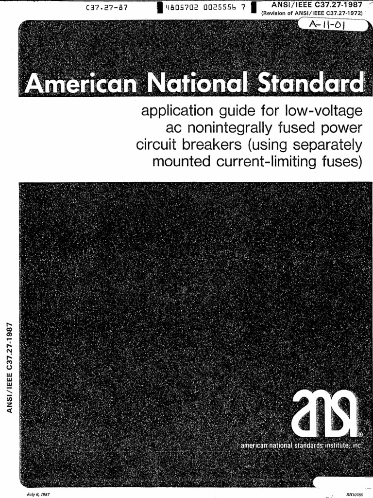 Ansi Ieee C37.27-1987 | PDF