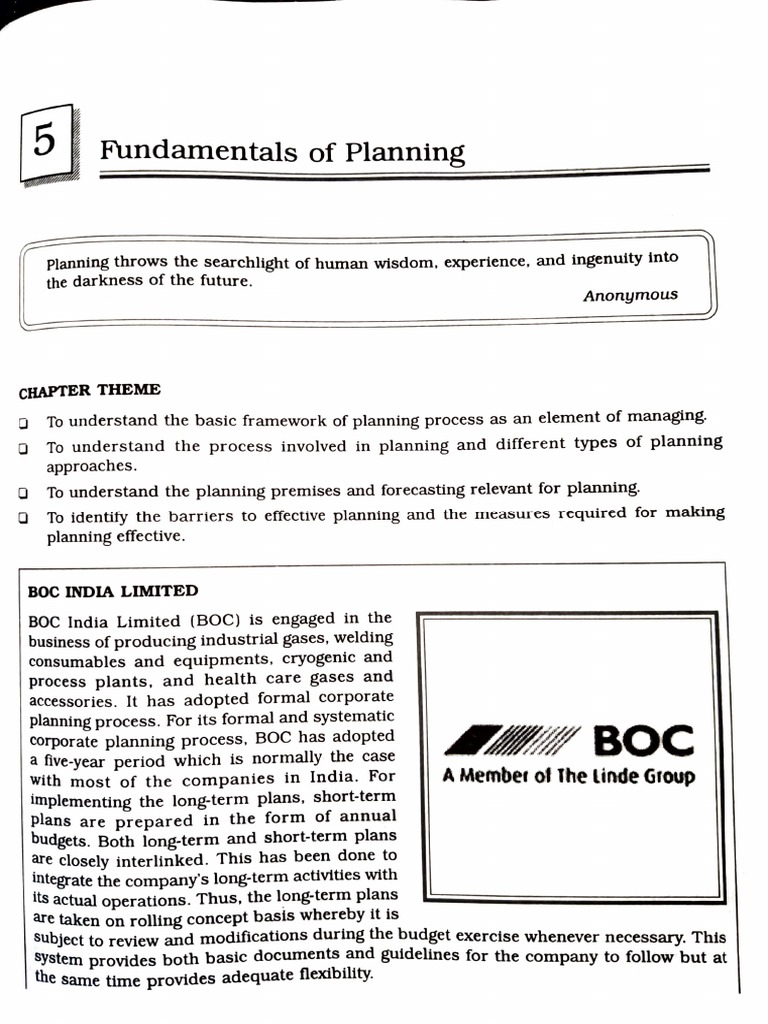 Fundamentals of Planning | PDF