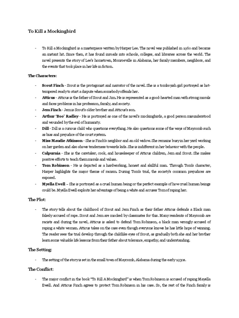 To Kill A Mockingbird | PDF