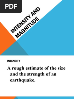 PHIVOLCS Earthquake Intensity Scale | PDF | Earth Sciences | Earthquakes
