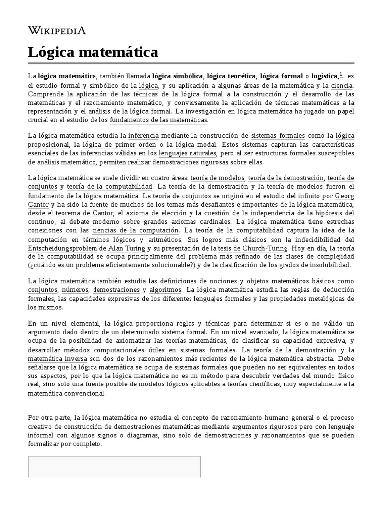 Lógica Matemática | PDF | Lógica matemática | Razonamiento deductivo