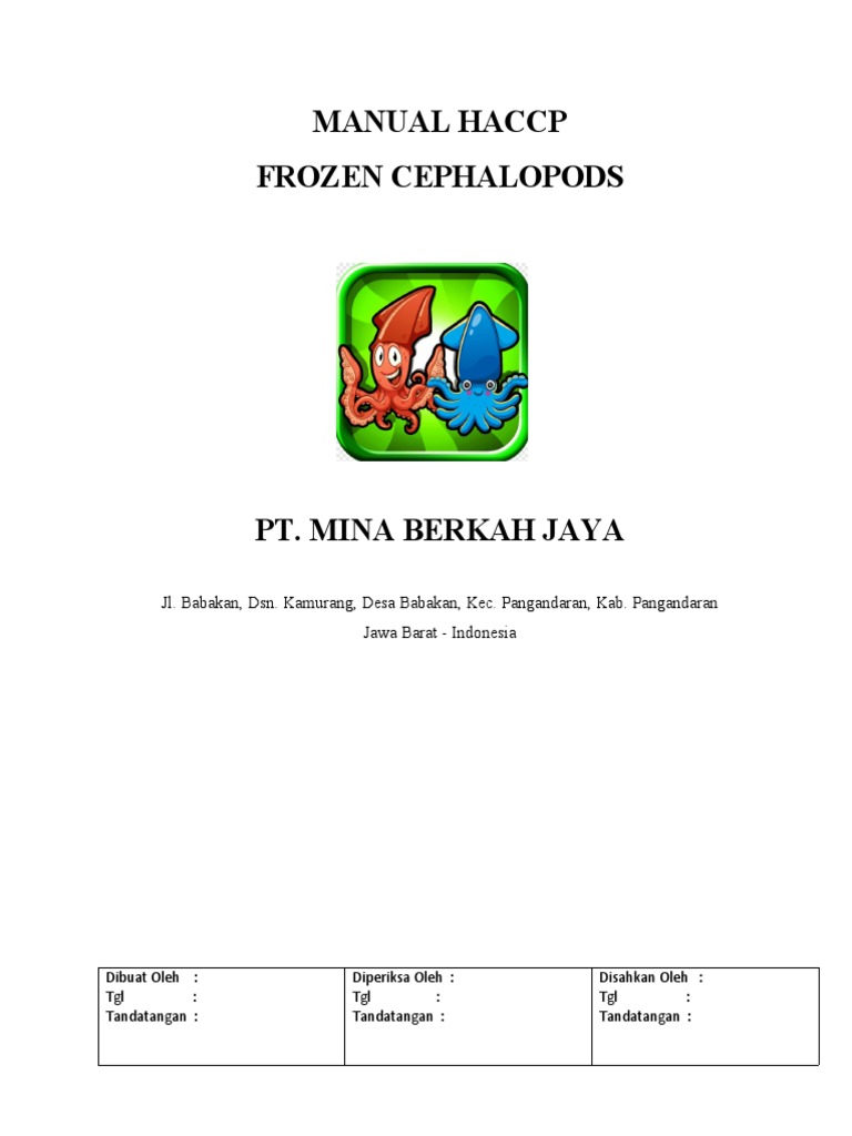 MANUAL HACCP - Kel. II - PKPP | PDF