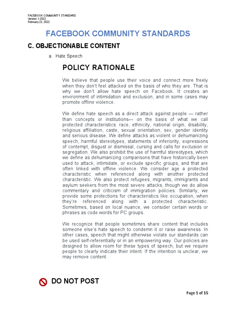 C-Objectionable Content | PDF | Social Science