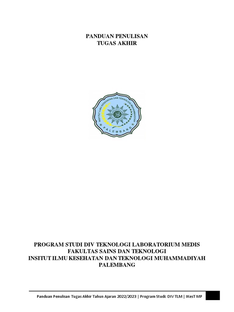 Panduan Tugas Akhir 2022 | PDF